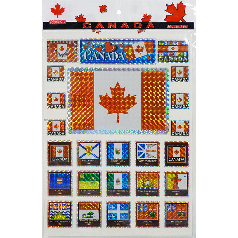 Canada/Provinces Reflective Decal Sheet | The Flag Shop
