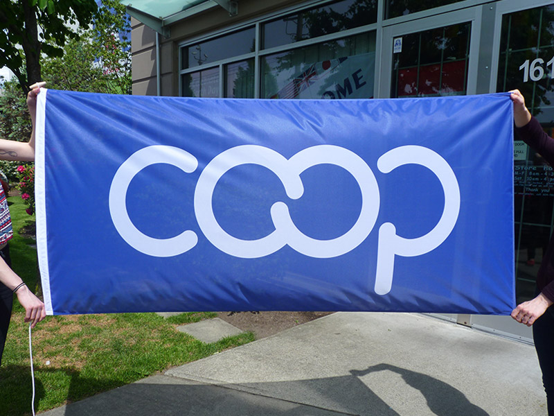 Co-op Logo Flag, Blue | The Flag Shop
