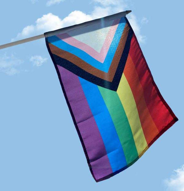 Inclusive Pride 12"x18" Stick Flag | The Flag Shop