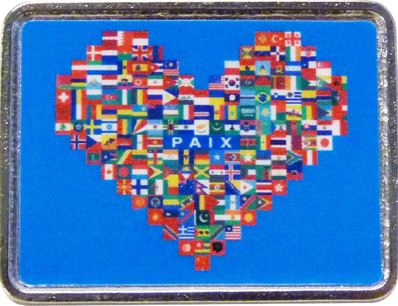 World Peace Pin, French | The Flag Shop