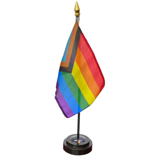 Inclusive Pride 4"x6" Stick Flag | The Flag Shop